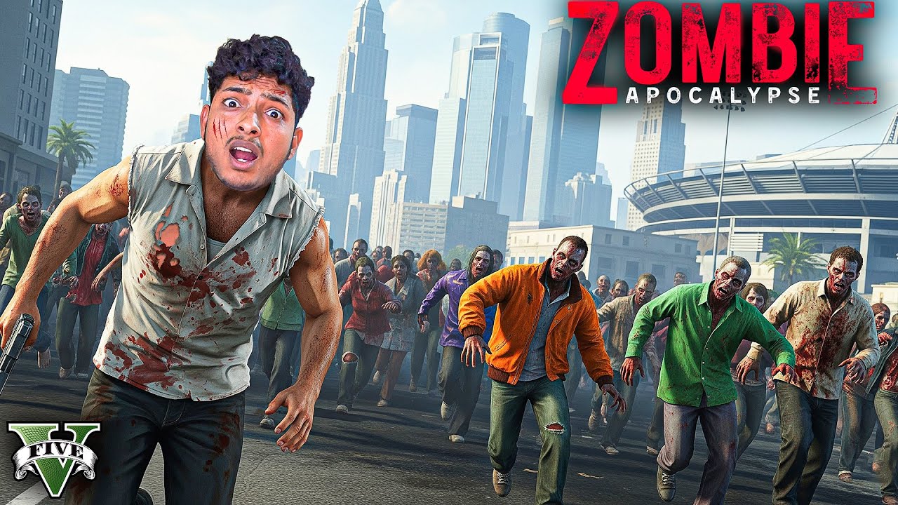 SURVIVING THE GTA 5 ZOMBIE APOCALYPSE! EP 01 - YouTube
