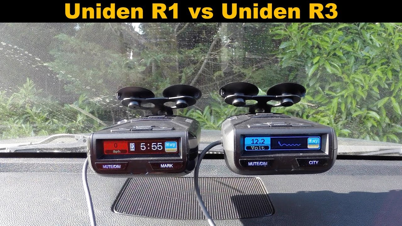 Differences between the Uniden R1 & R3 - YouTube
