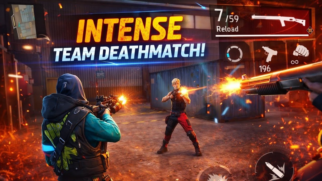 Free Fire Team Deathmatch | Insane Aim & Reflexes ☠️💥 #freefire# ...