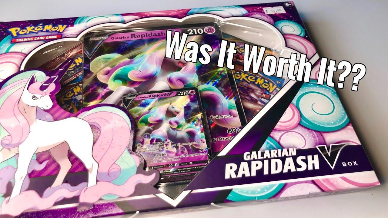 Worth You Buying? *Galarian Rapidash V Box* Pokemon Cards Opening - YouTube