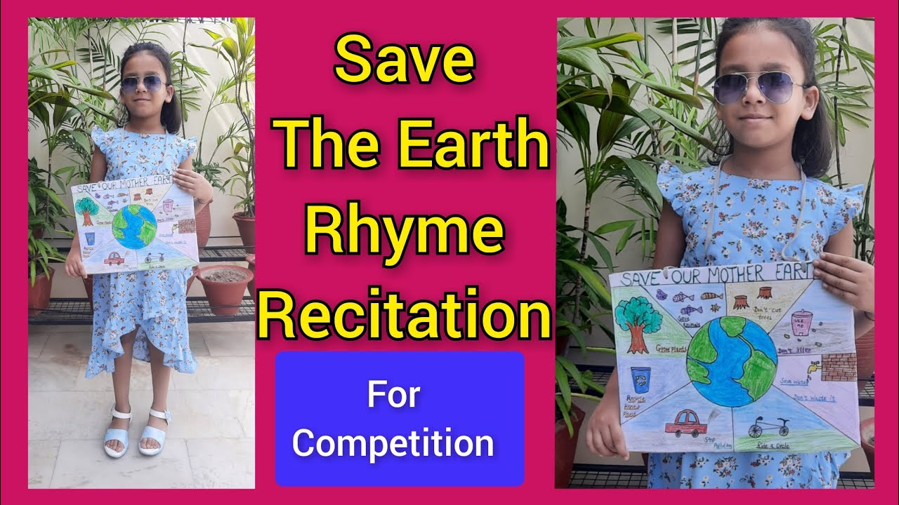 Earth Day Poem|Save Earth Poem for kids|English Poem On Earth for Kids ...
