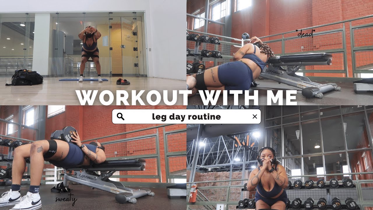 GYM GIRL VLOG | LEG DAY FITNESS ROUTINE : supplements, mobility ...