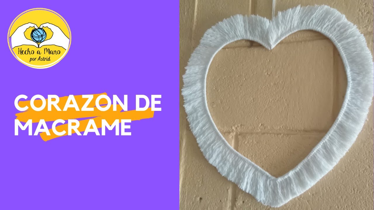Corazón de macramé 🧶 - YouTube