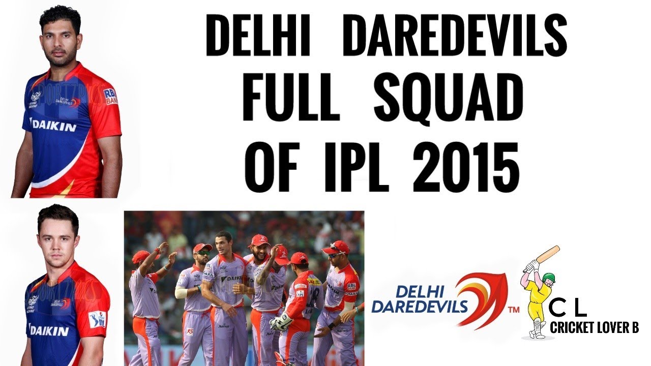 Delhi Daredevils Full Squad Of IPL 2015 (Cricket lover B) | IPL 2015 ...