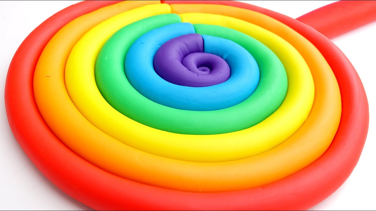 How To Make Play Doh Super Mega Popsicle Modelling Clay Rainbow ...