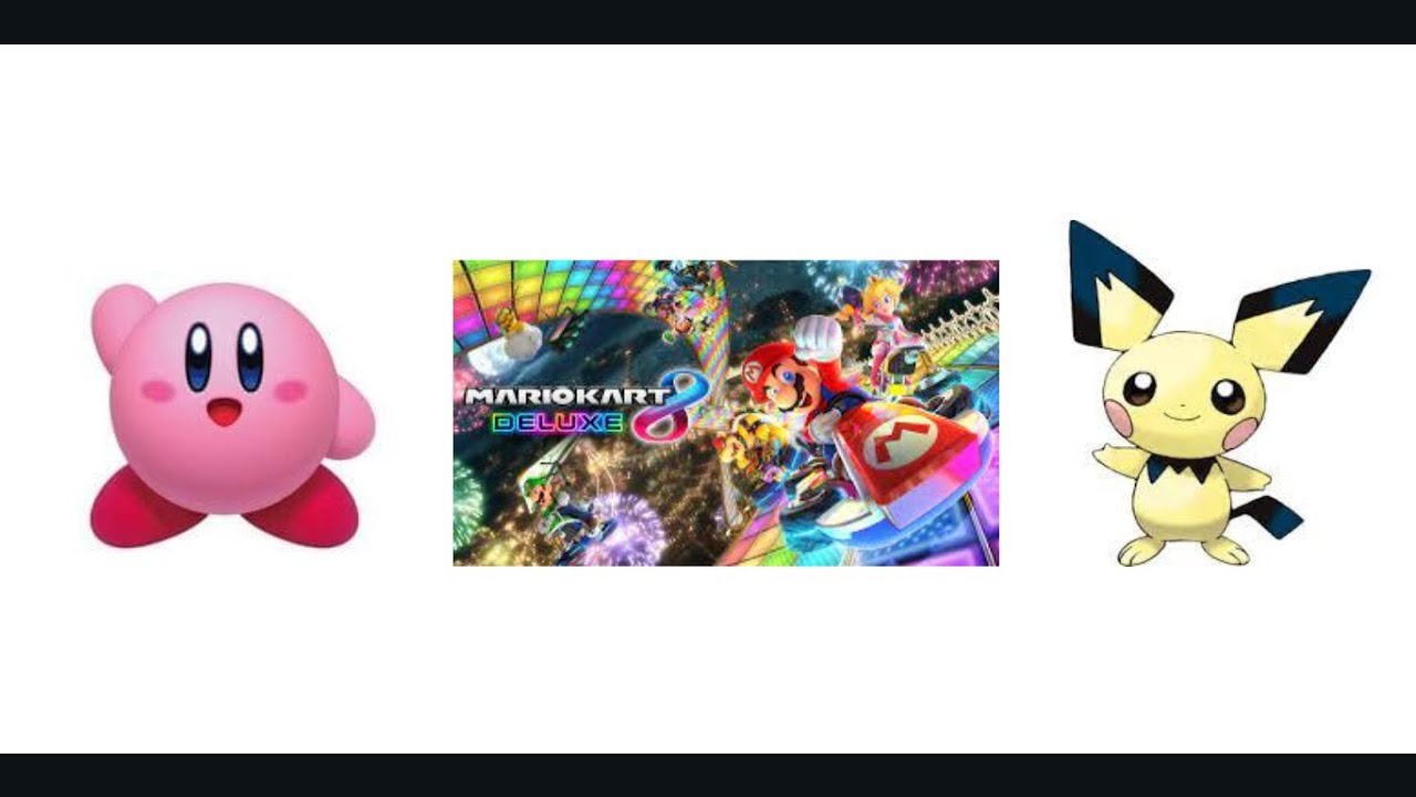 Kirby and Pichu plays Mario kart 8 deluxe - YouTube