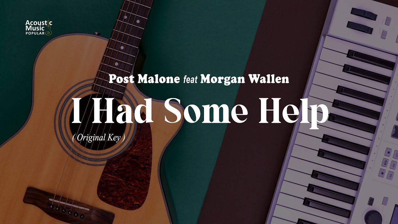 Post Malone - I Had Some Help (Karaoke and Lyric | Original Key ) - YouTube