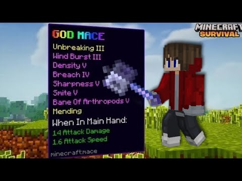 I COLLECT THE GOD MACE🥶 IN MINECRAFT ️ - YouTube