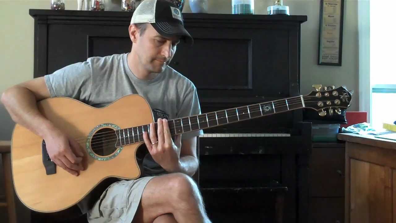 Wagon Wheel (Cover) on Michael Kelly Acoustic Baritone Guitar - YouTube