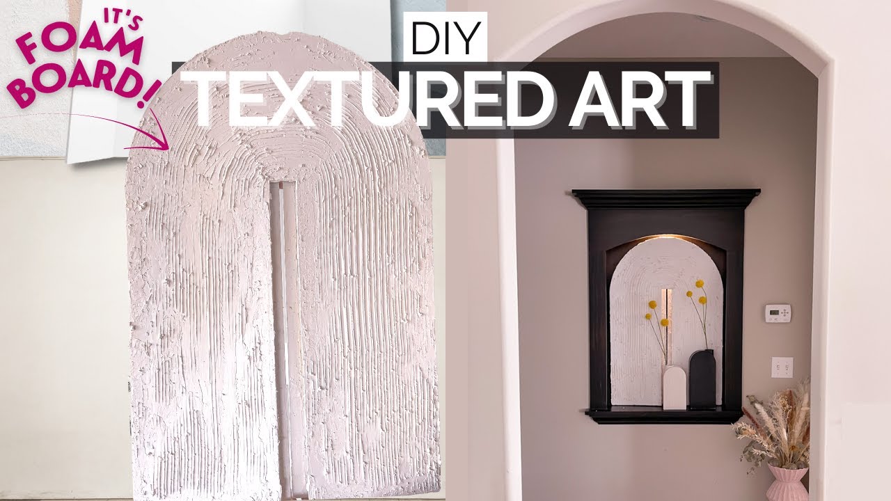 Make 3D DIY Modern Textured Wall Art That Looks Expensive! - YouTube