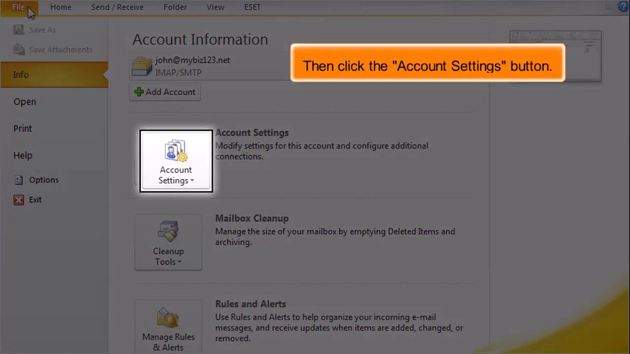 How To Change Your Email Password In Outlook 2010 YouTube how-to-change-your-email-password-in-outlook-2010-youtube