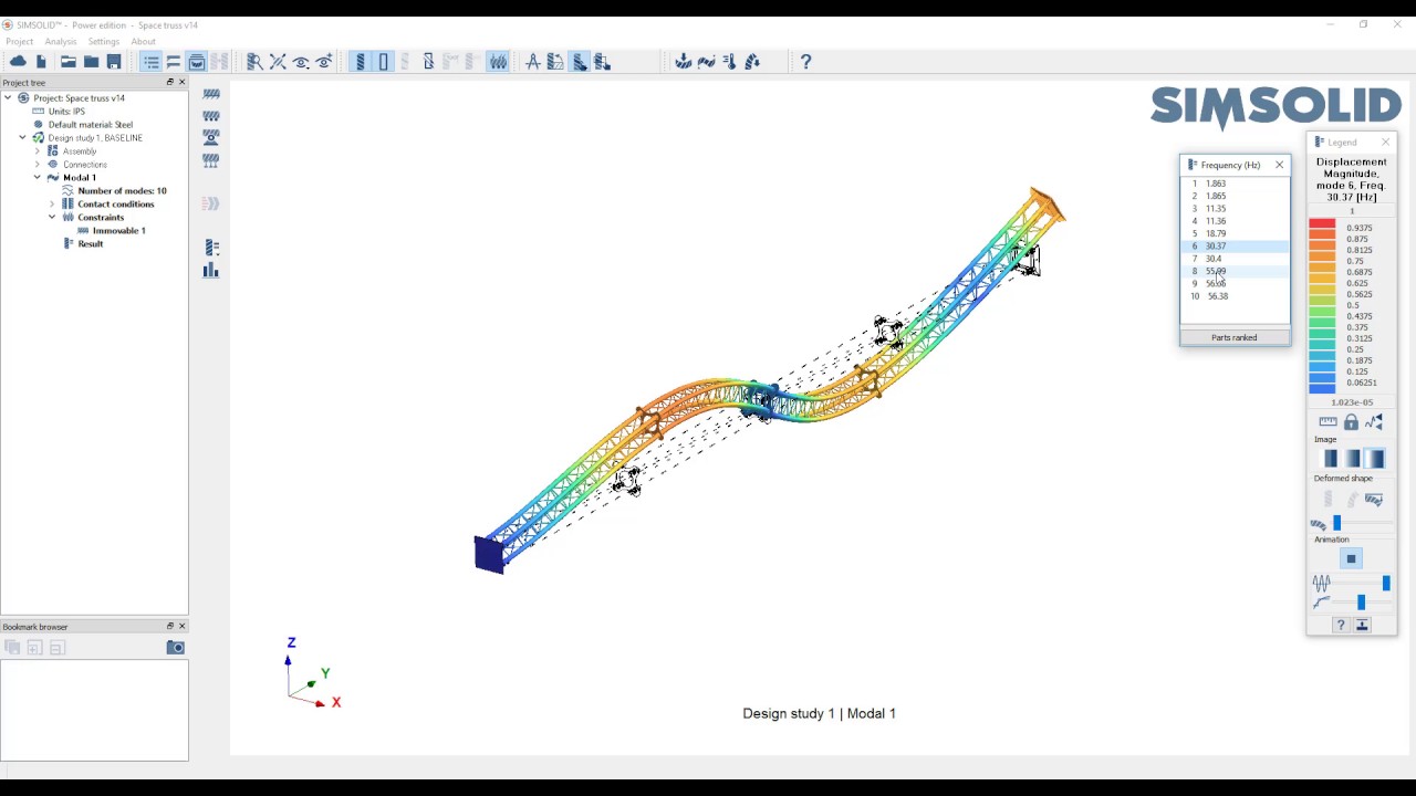 SIMSOLID analysis of a complex truss assembly - YouTube