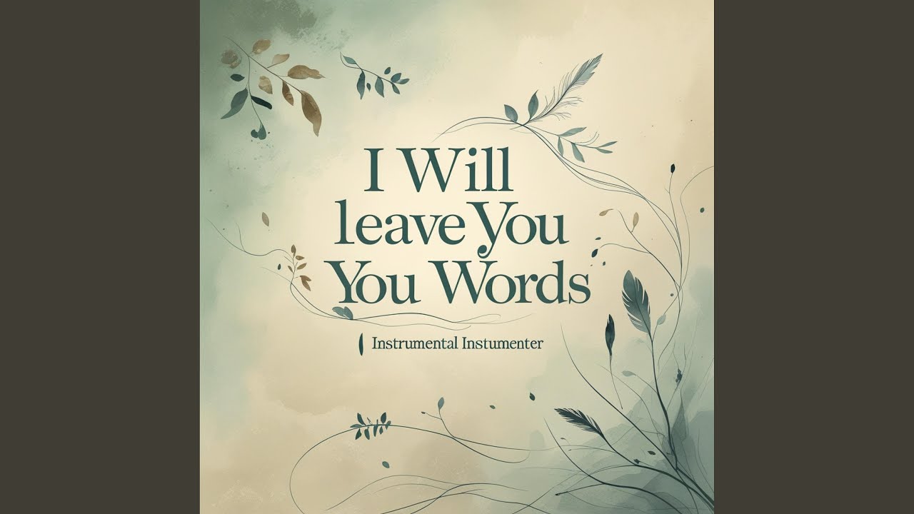 I Will Leave You Words - YouTube