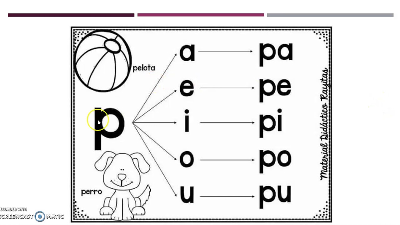 LDF KINDER B Palabras cortas con m y p - YouTube