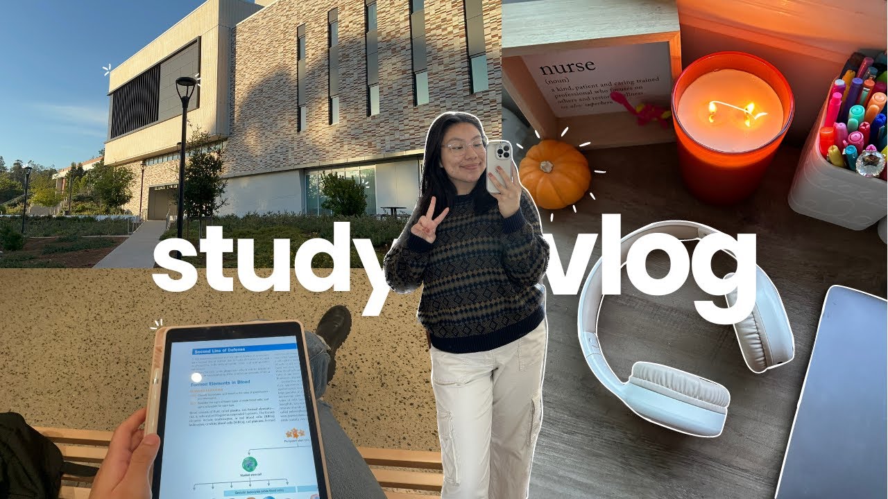 STUDY VLOG: exams week, study with me, in-person class, and lots of ...