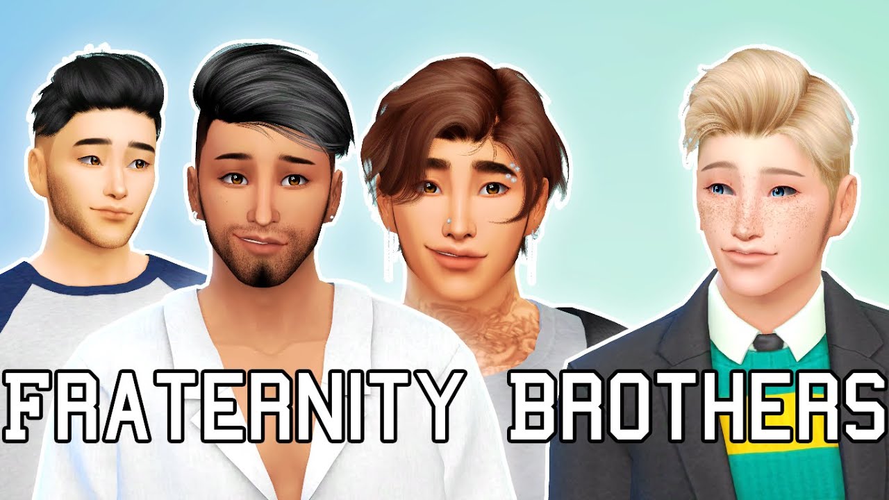 👨‍🎓FRATERNITY BROTHERS👨‍🎓 | The Sims 4 CAS - YouTube