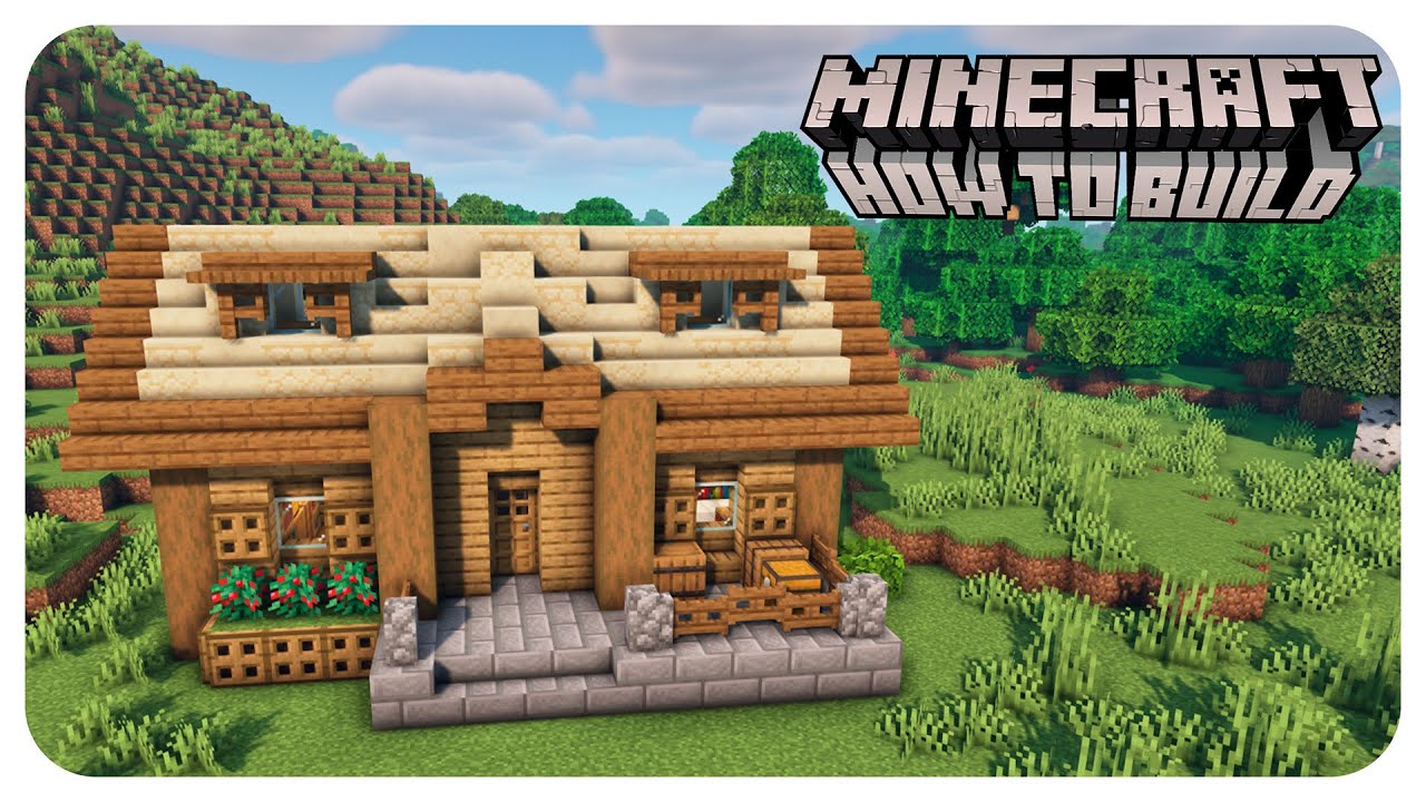Minecraft | How to build a Easy Plains Base 🪵 - YouTube