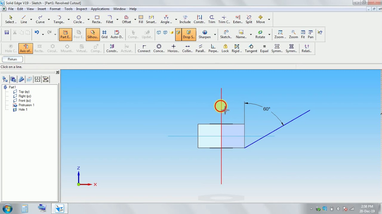Nut Chamfer in Solid edge V19 - YouTube