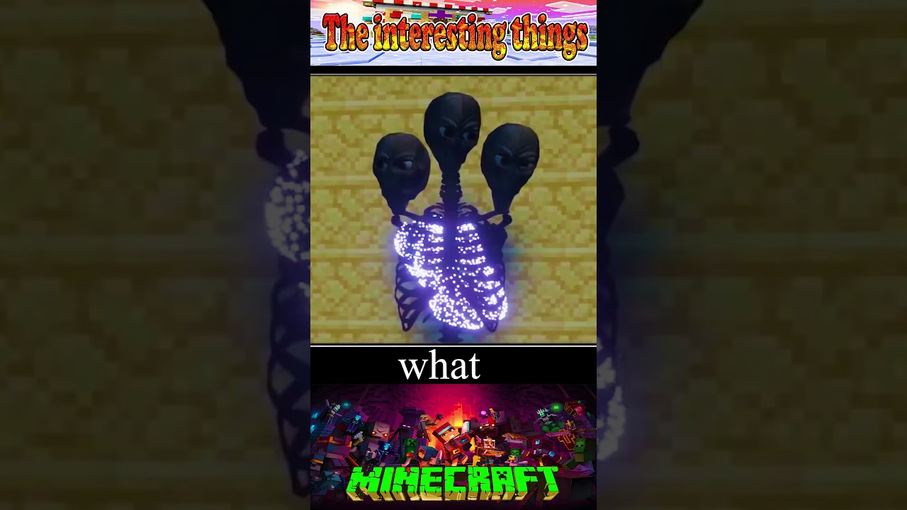The interesting things - Minecraft - Three-headed skeleton in Minecraft #Shorts - YouTube