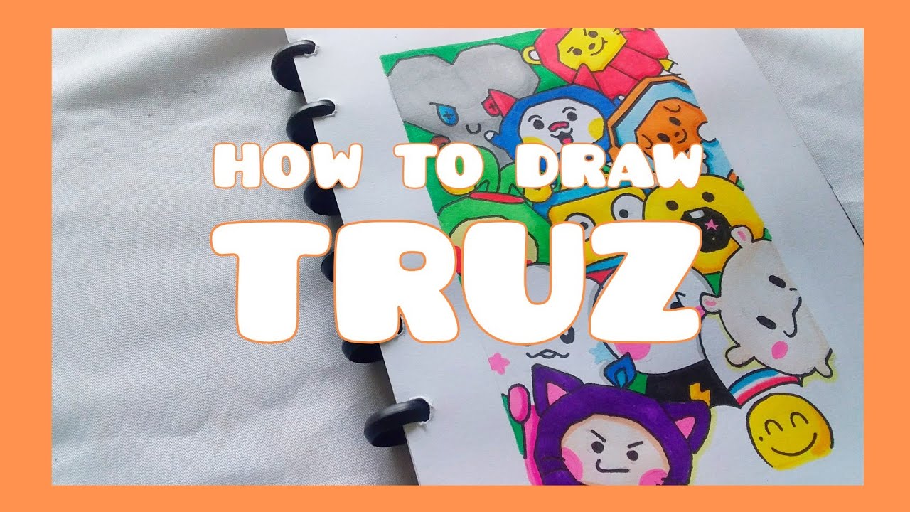 [ TREASURE ] SPEED DRAWING TRUZ | HOW TO DRAW | draw so cute | doodle ...