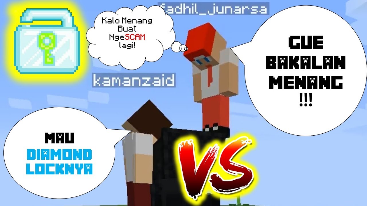 "YANG MENANG DIKASIH DIAMOND LOCK!" Minecraft Versus - YouTube