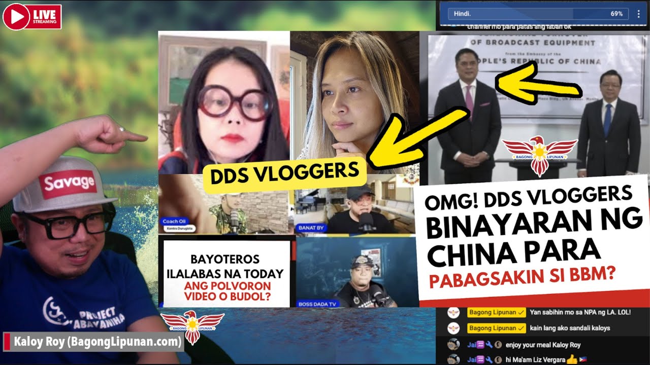 OMG! DDS VLOGGERS BAYAD NG CHINA? PAANO? | BAYOTEROS TODAY ILALABAS ANG POLVORON VIDEO O BUDOL ...