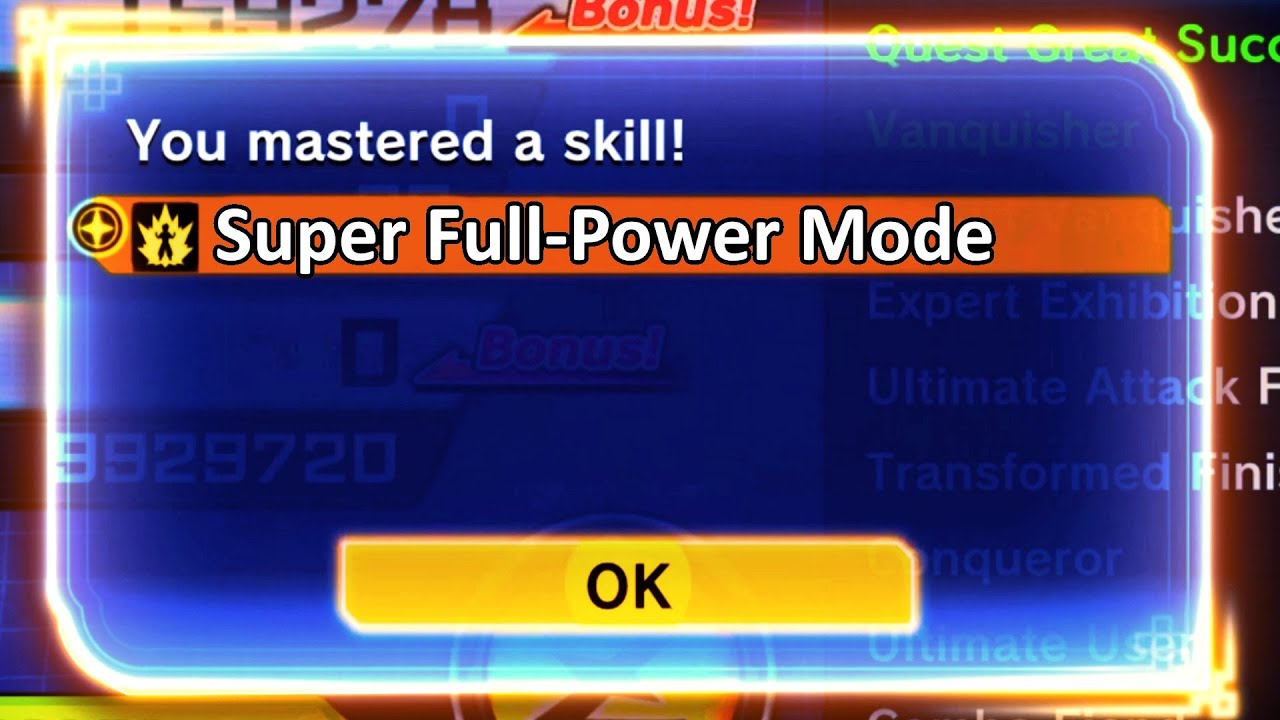 NEW SUPER FULL POWER MODE AWOKEN IN DRAGON BALL XENOVERSE 2 - YouTube