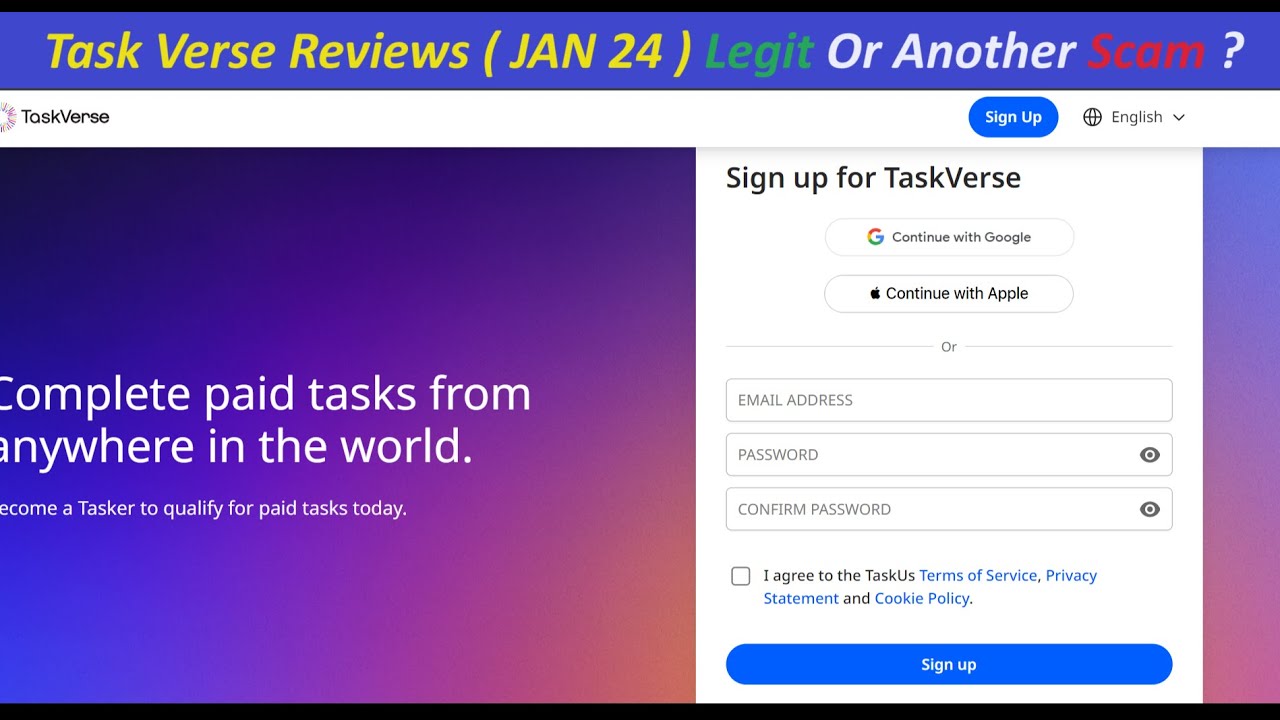 Task Verse Reviews ( JAN 24 ) Legit Or Another Scam ? ! TaskVerse ...