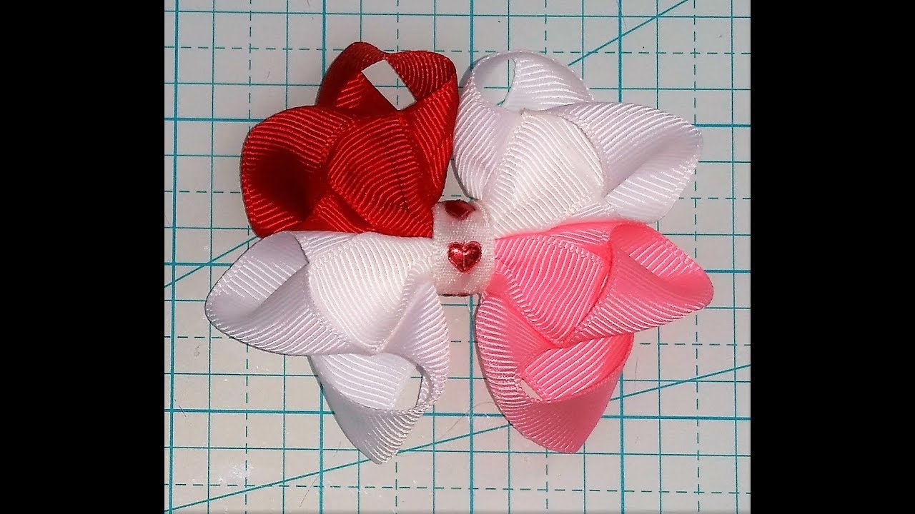 octopus 2.0 (blooming octopus) bow using 3 colors - YouTube