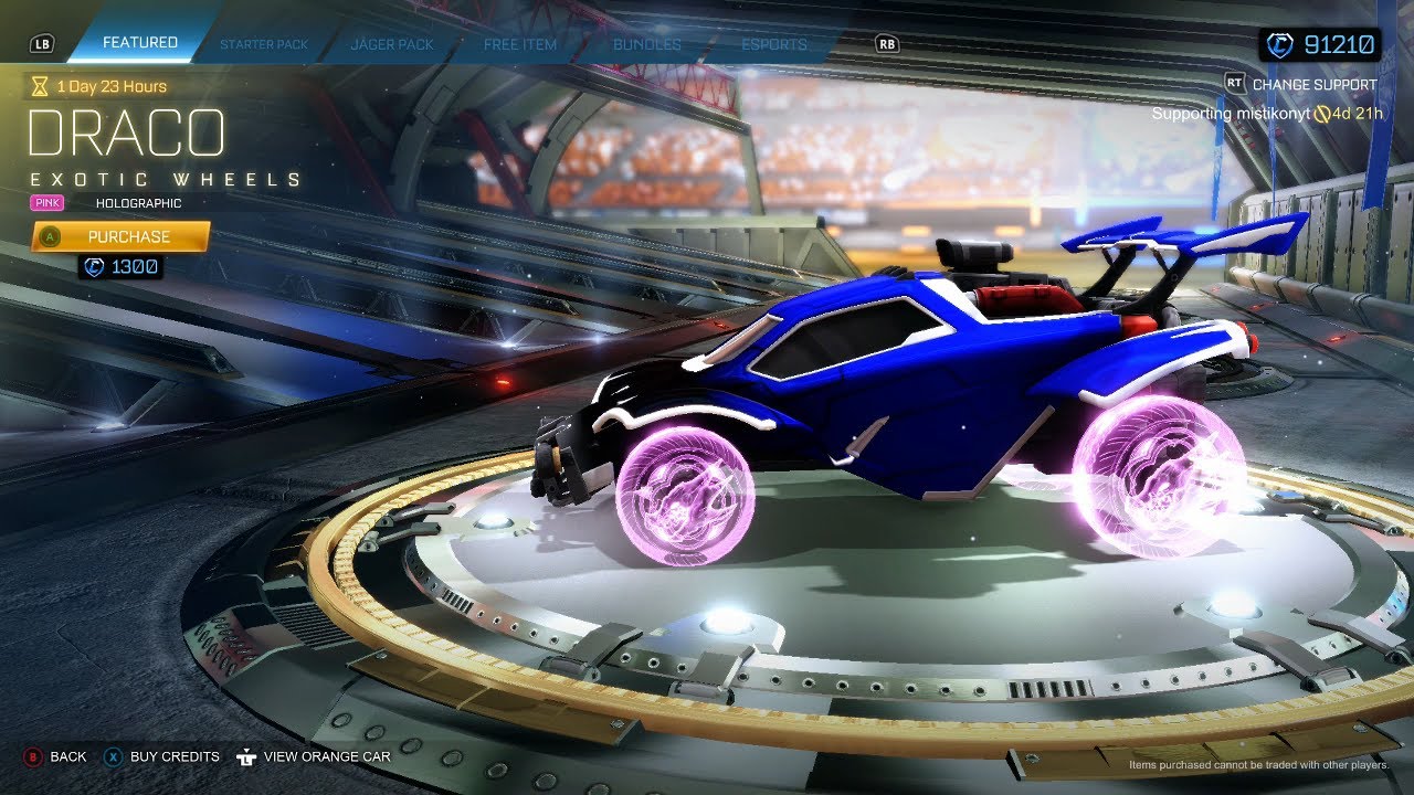 ROCKET LEAGUE ITEM SHOP - *NEW* Pink Holographic Draco Exotic Wheels ...