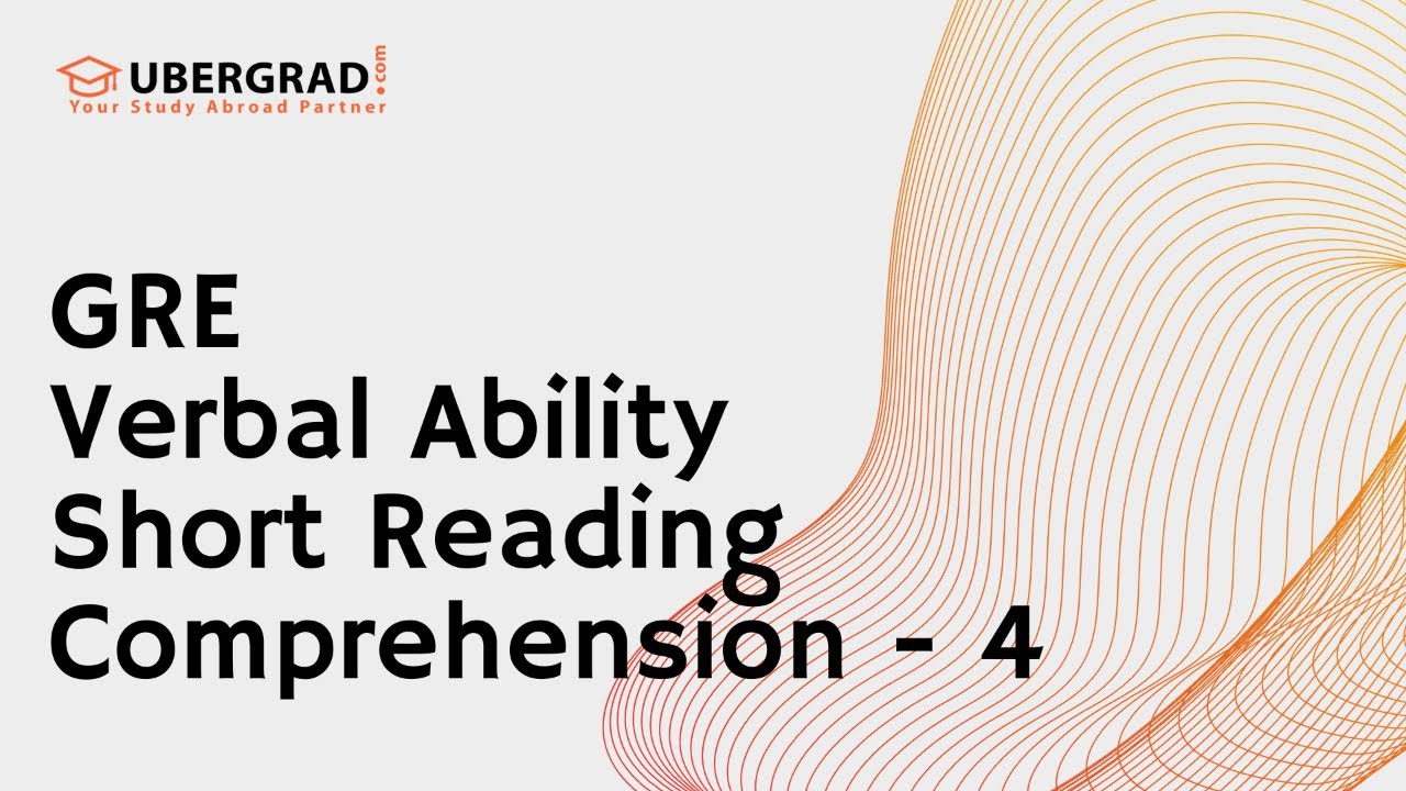 Live GRE Class - Verbal Ability - Short Reading Comprehension - 4 - YouTube