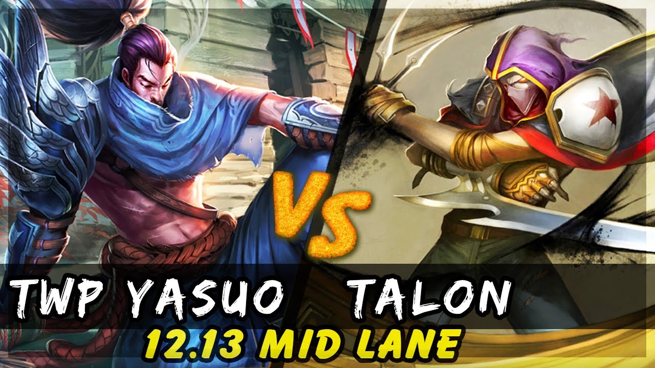 TheWanderingPro - Yasuo vs Talon MID Patch 12.13 - Yasuo Gameplay - YouTube