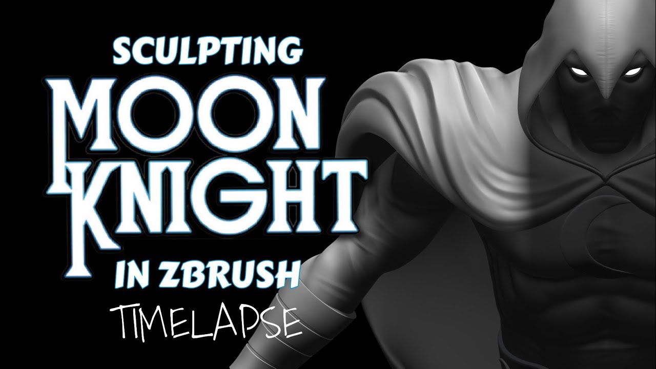 Sculpting Moon Knight in Zbrush - YouTube