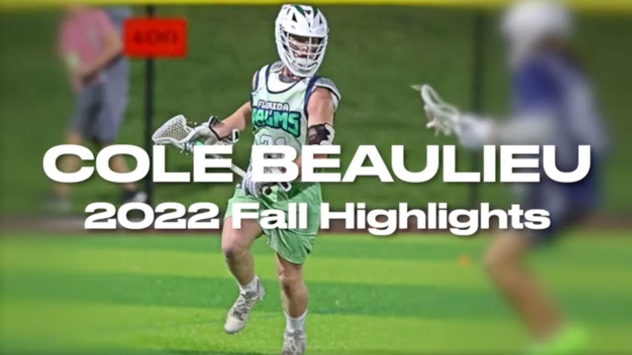 Cole Beaulieu (Class of 2025) 2022 Fall Lacrosse Highlights - YouTube