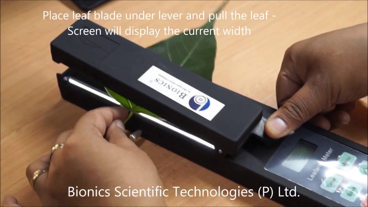 Portable Leaf Area Meter - YouTube