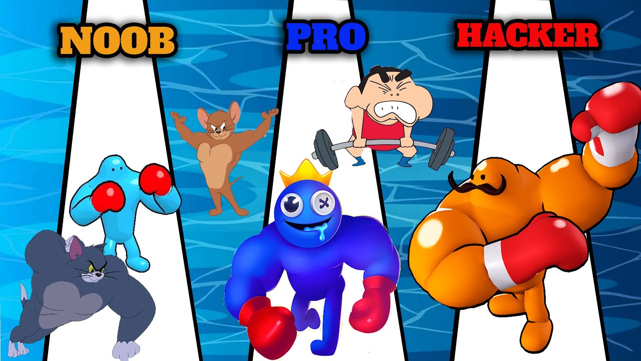 NOOB vs PRO vs HACKER | In Punchy Race | With Tom And Jerry | Clone ...