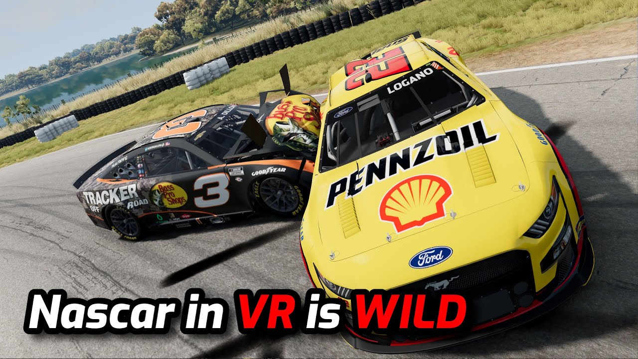 I tried the new NASCAR BeamNG mod IN VR! - YouTube