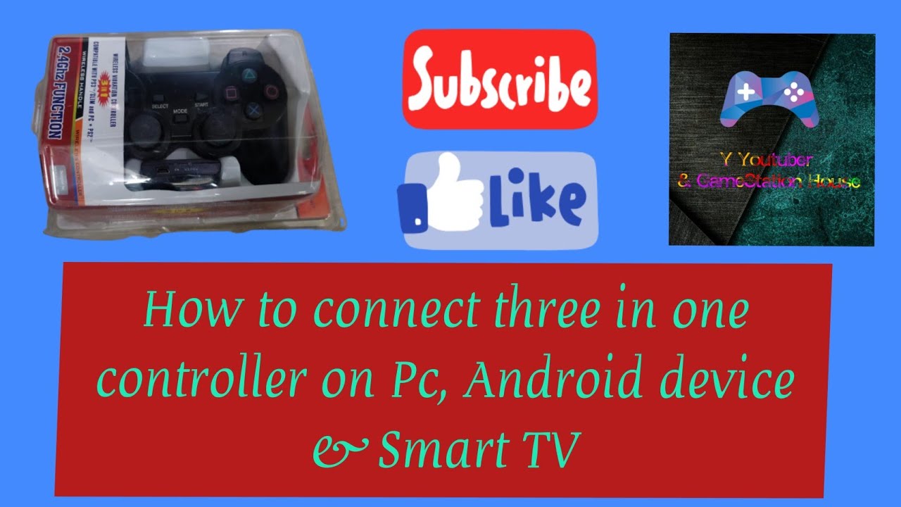 How to connect three in one controller pc , Android & smart TV - YouTube