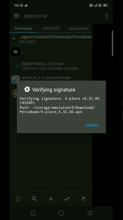 Cara melihat signature lengkap apk (verify signature ApktoolM)#android #apk #app #signature # ...