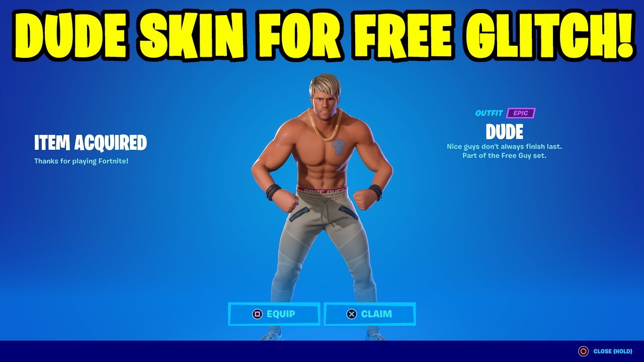 HOW TO GET DUDE SKIN FOR FREE IN FORTNITE! (Unlock Dude Styles) Free ...