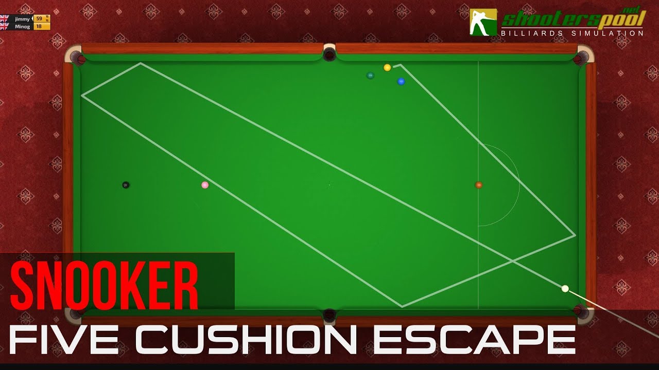🔴 Five cushion Snooker escape - ShootersPool Billiards Simulation - YouTube