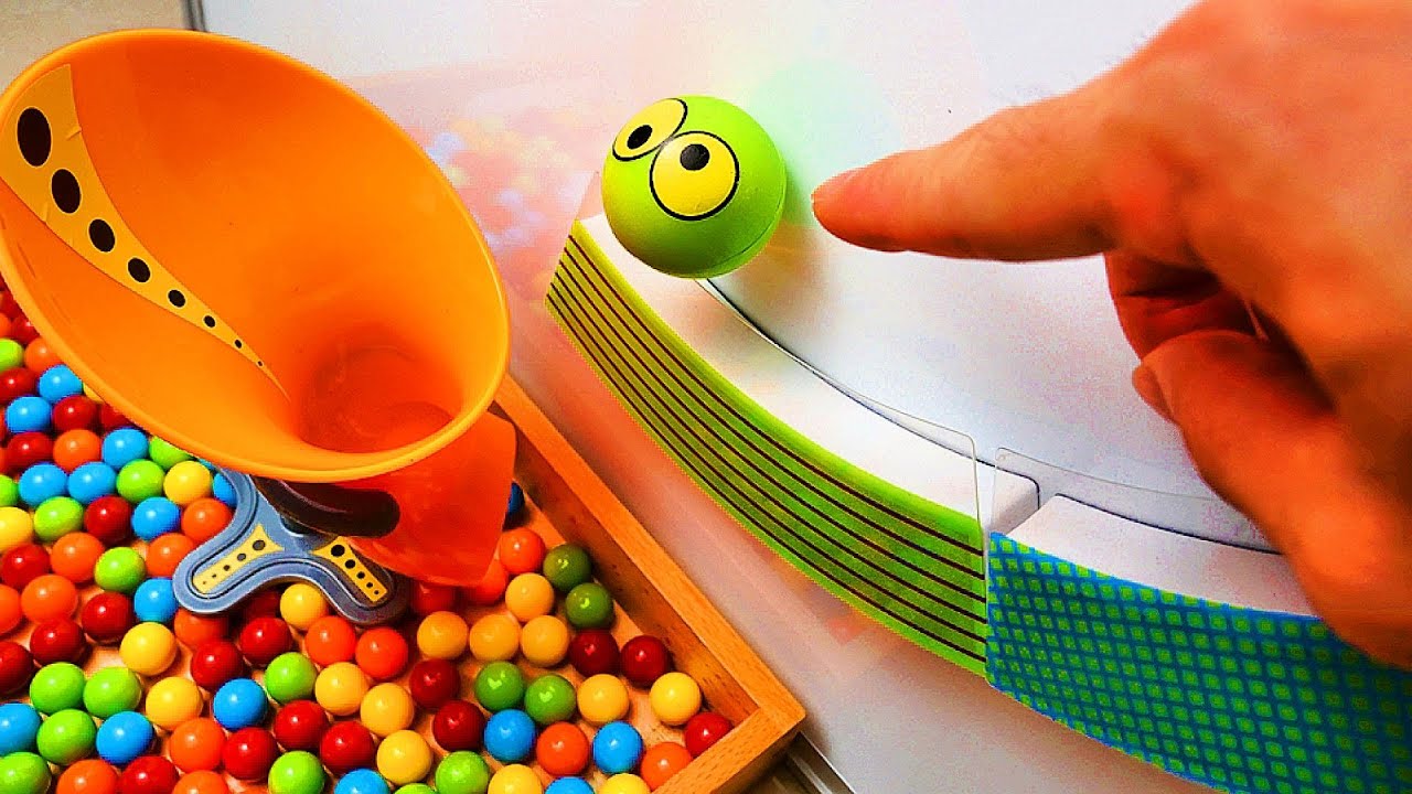 Ping Pong Marble Run Race ASMR # 3 ☆ On the Wall ☆ Creative Healing ...