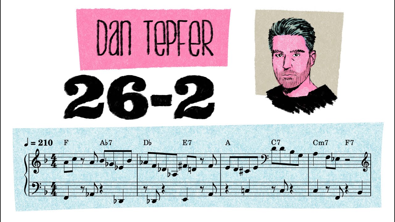 Dan Tepfer's Rhythm exercice over Coltrane's 26-2 - YouTube