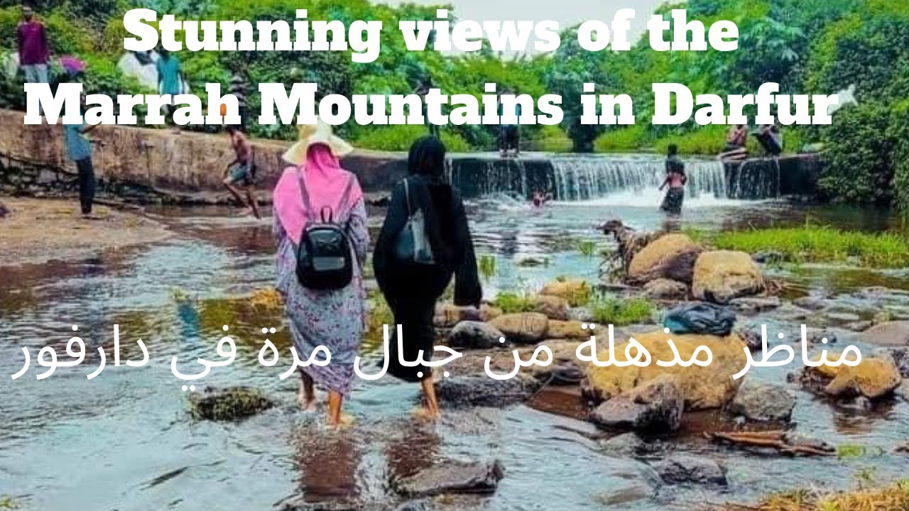 view from marrah mountainمناظر مذهلة من جبال مرة في دارفور - YouTube