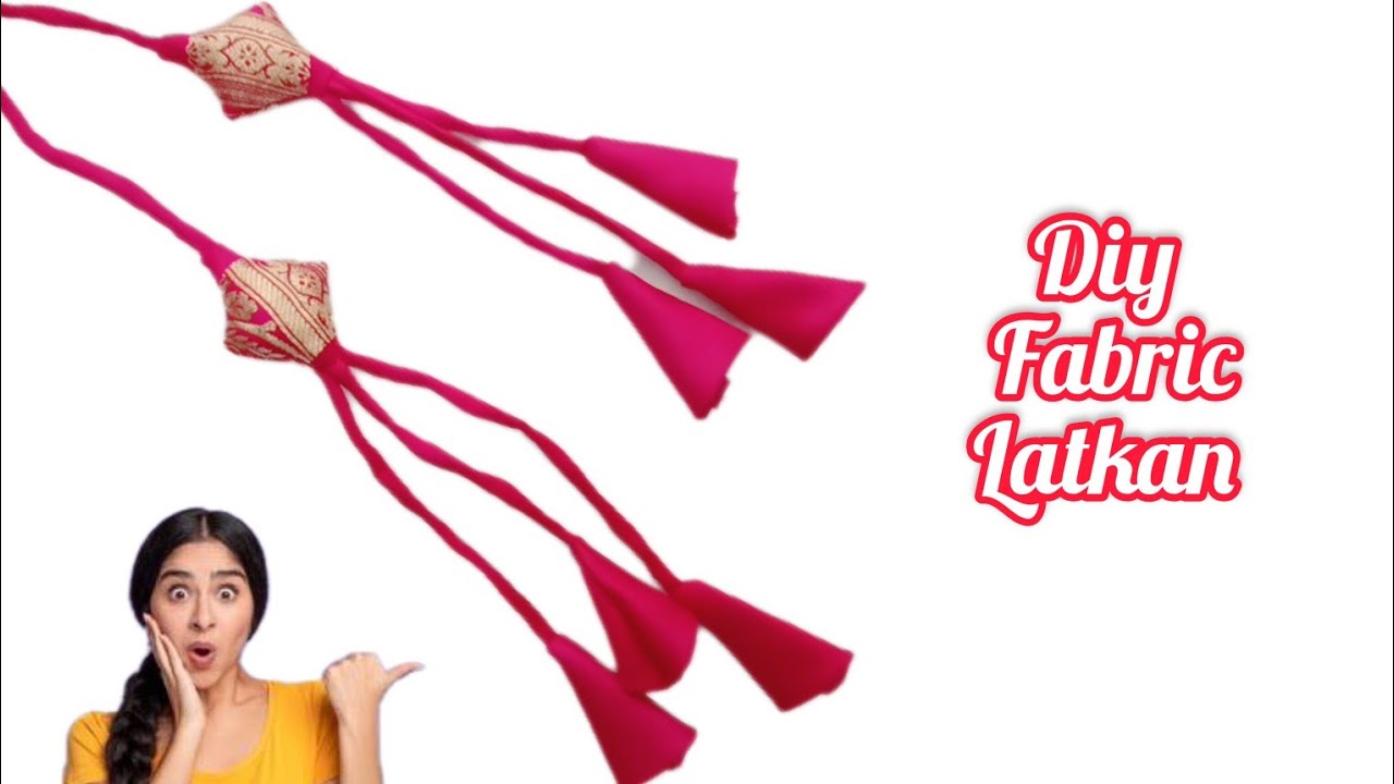 Diy Latkan Fabric Making / How to Make a Fabric Latkan for Blouse ...