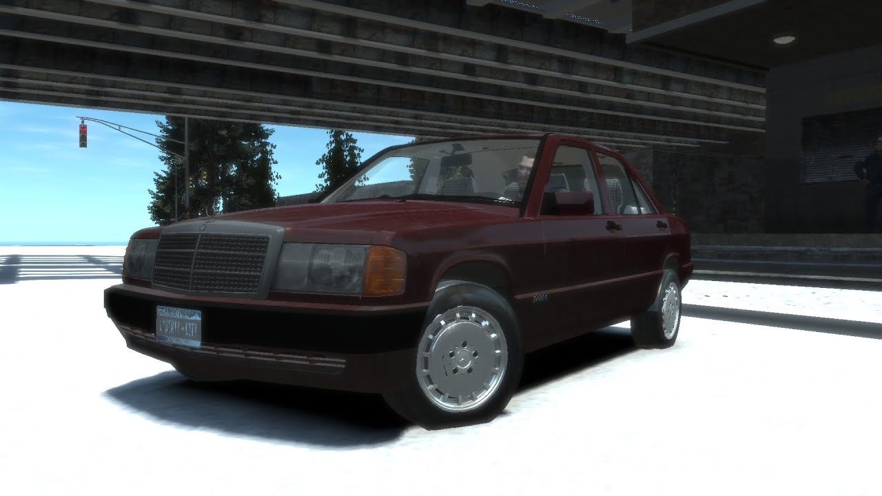 GTA IV MERCEDES BENZ 190E CRASH TESTING - YouTube