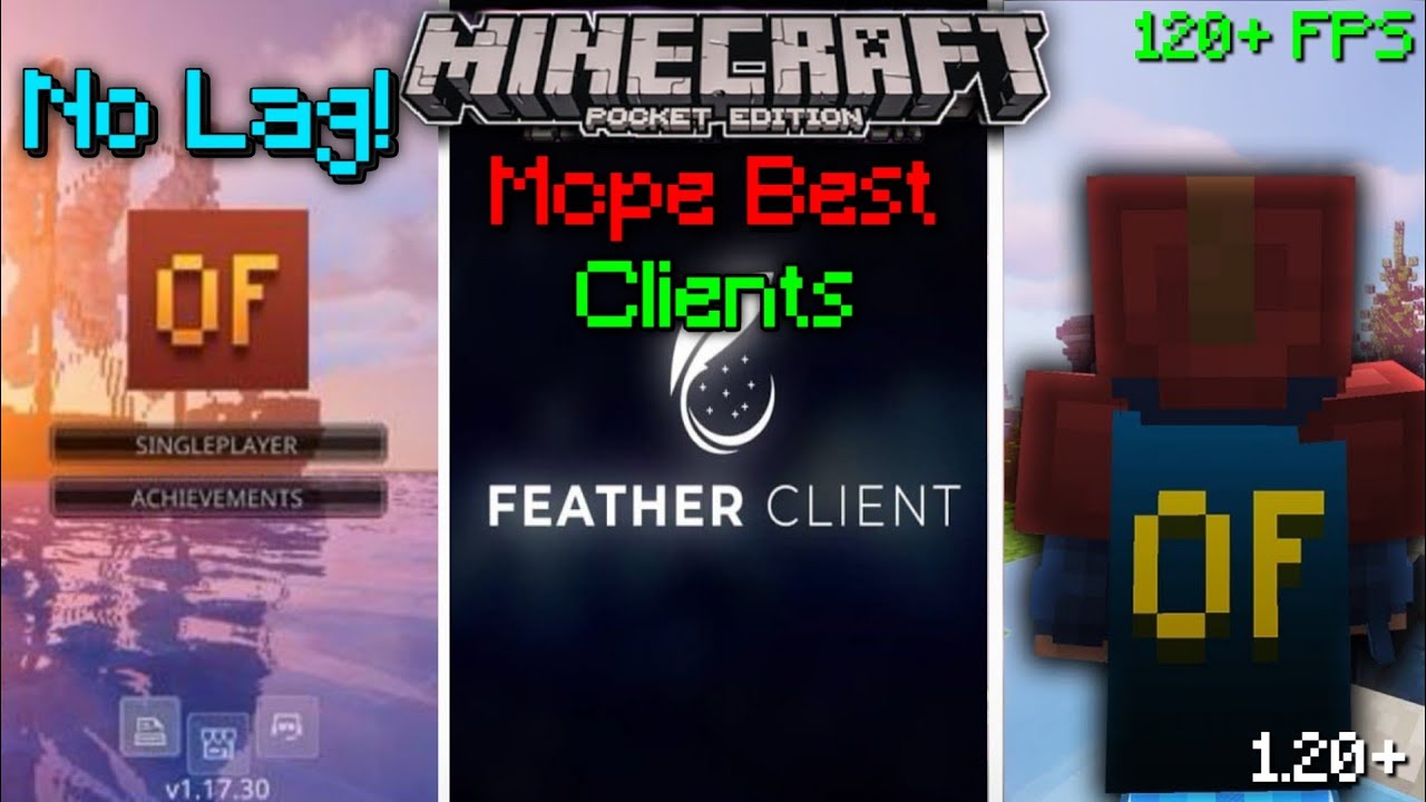 Top 3 Best Lag Free Clients For Minecraft Pe 1.20 | Best Clients For ...