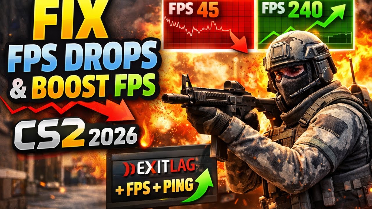 🔧 HOW TO FIX FPS DROPS & BOOST FPS IN CS2 2026 🔥 - YouTube