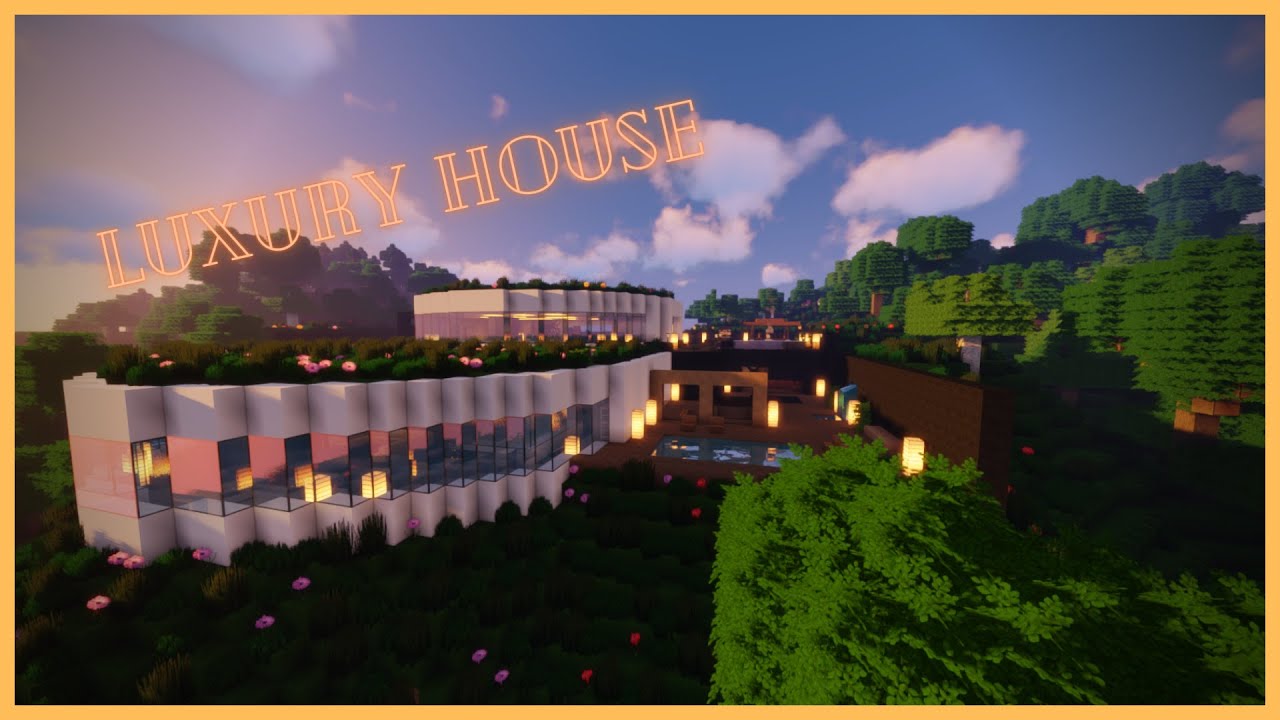 Minecraft Luxury House Shaders - YouTube