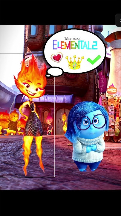 💡Inside OUT 2👱‍♀️ 🆚 🔥ELEMENTAL🌊 - #insideout2 #animation #elemental # ...